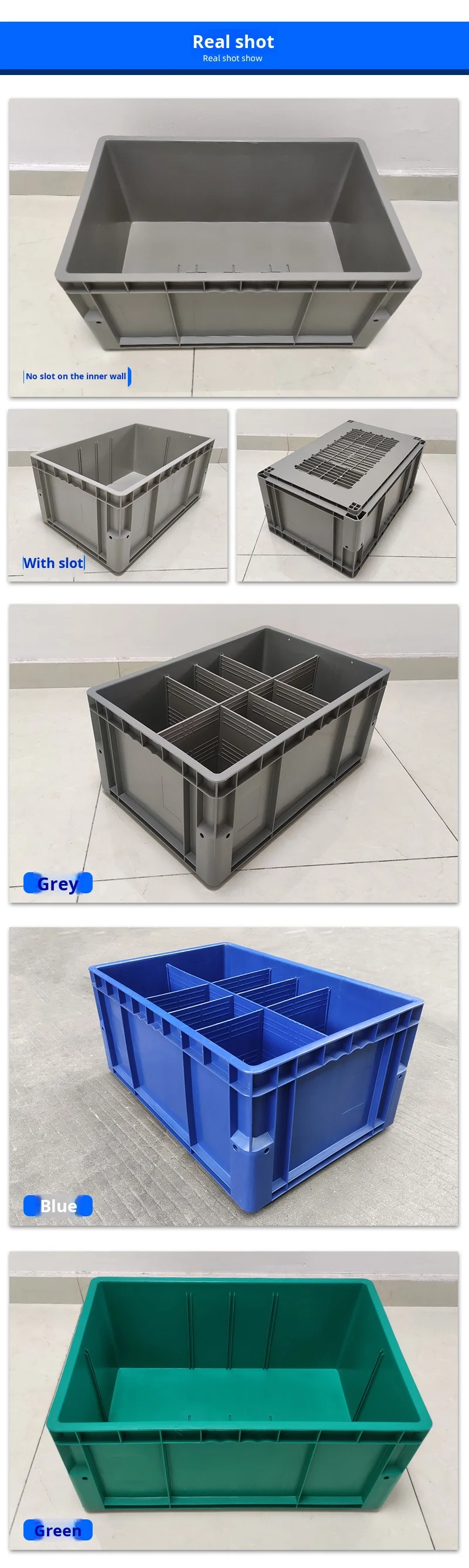 600*400*280 Heavy Load Logistics Crate Three-Dimensional Warehouse ...