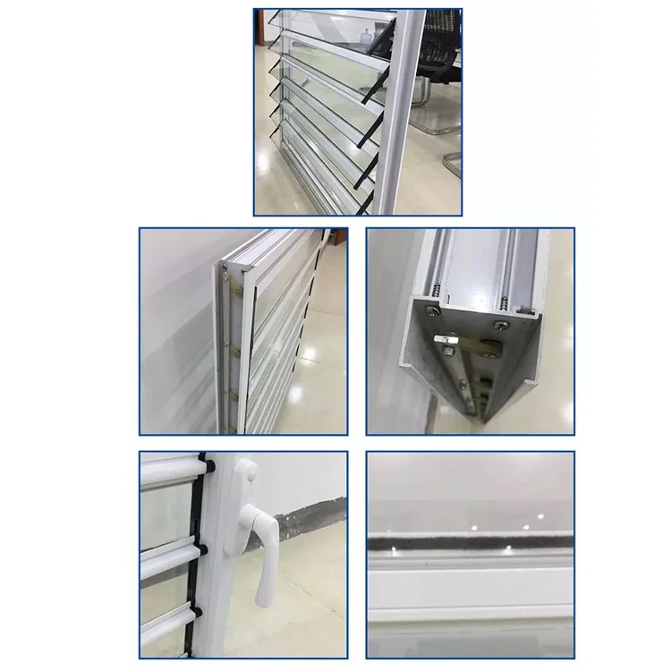 Modern House Design - Good Sealing Louver Aluminium Glass Windows