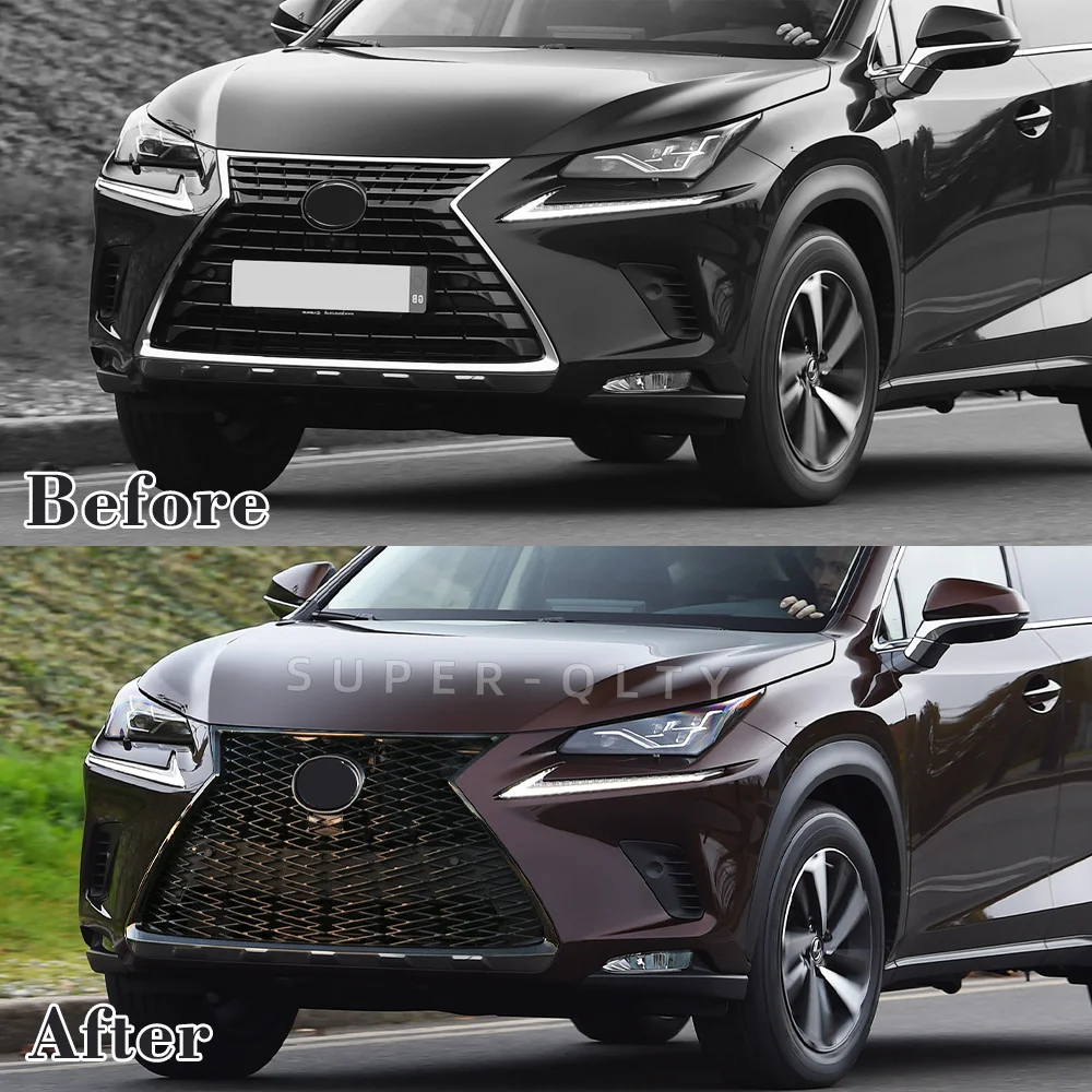 Front Grille For Lexus Nx 2018-2021 Nx200 300h F Sport Grid Car Grille ...