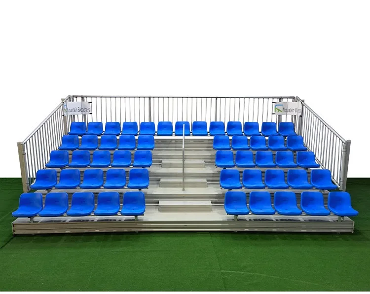 5 Rows Bleachers Seating Tribunes Metal Bleacher Aluminum