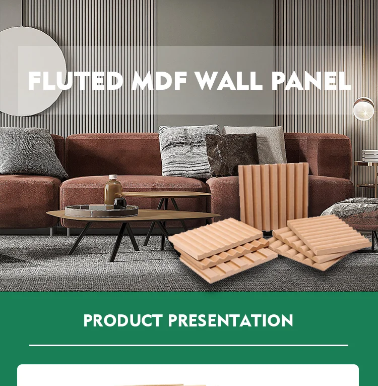 MDF Fluted Wall Panel - Durable, Stylish, and Versatile