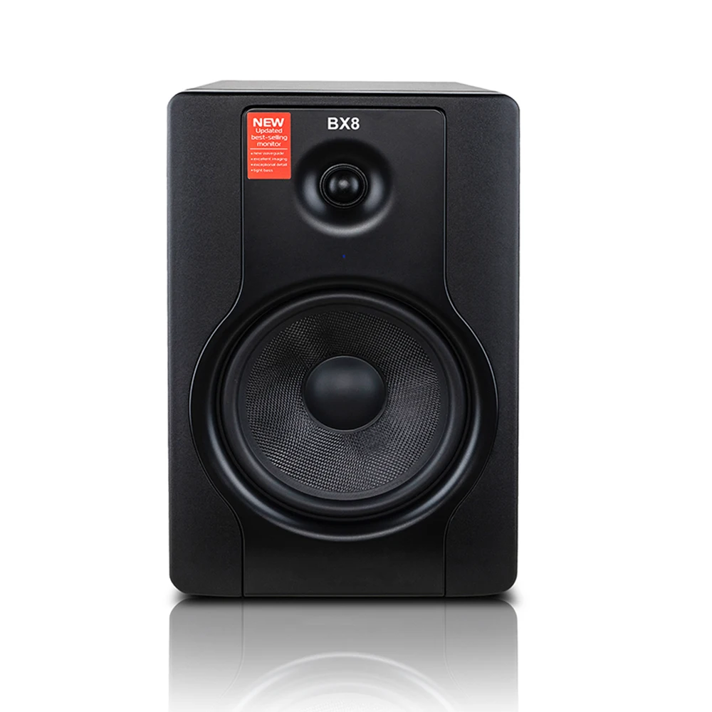 BX8D2 8-inch Studio Monitor Speakers Pair with Balanced Inputs and Anti ...