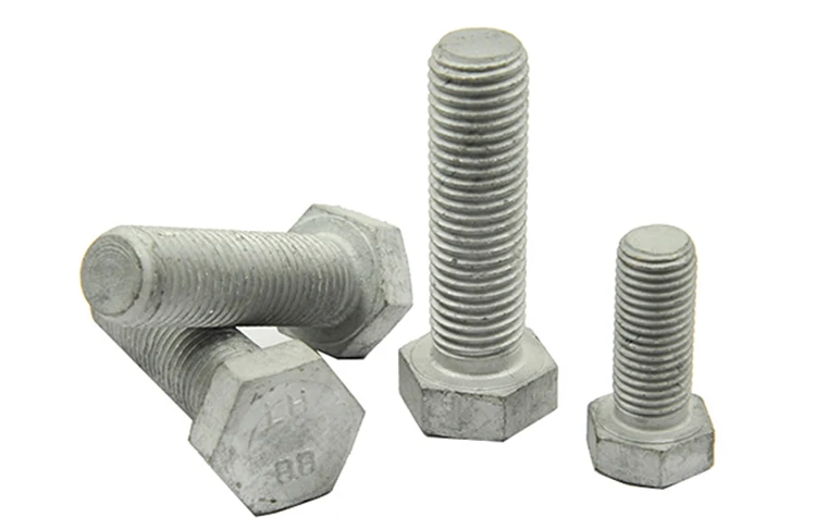 M8 M10 M14 M18 M20 M22 M28 M32 Boulon et écrou hexagonaux galvanisés à chaud| Alibaba.com