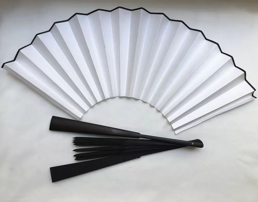 Rubysub Sublimation Blanks - Bamboo Fabric Folding Hand Fans