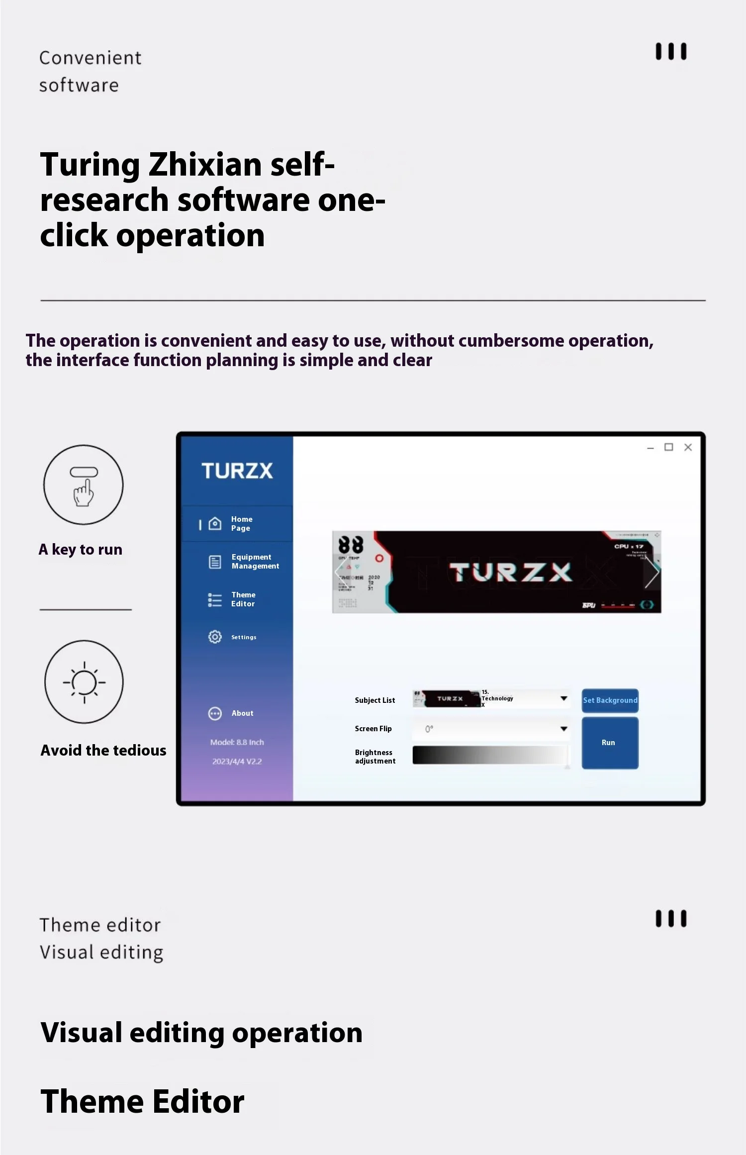 Turing Smart Display 8.8" IPS - Aida-Free Computer Monitoring