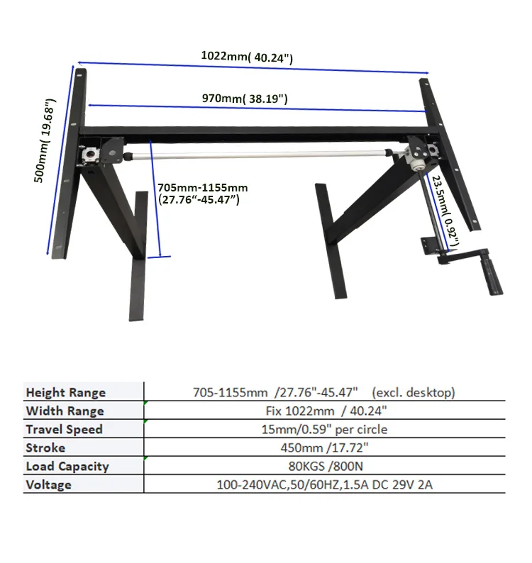 Easy Assembly Instruction Computer Desk For Home Office Diy Adjustable ...