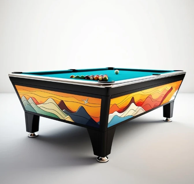 New Art Graffiti Line Series High Quality Billiards Table - Buy ...