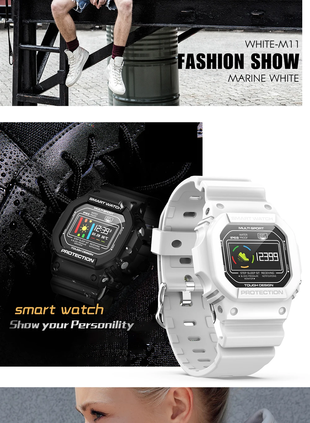 X12 Smart Watch - Heart Rate Monitor & Waterproof Fitness Tracker