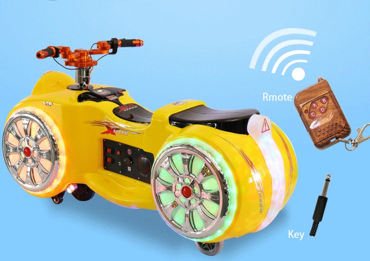 Kiddie Ride Motorcycle Motorbike Coin Operated Electric Playground ...