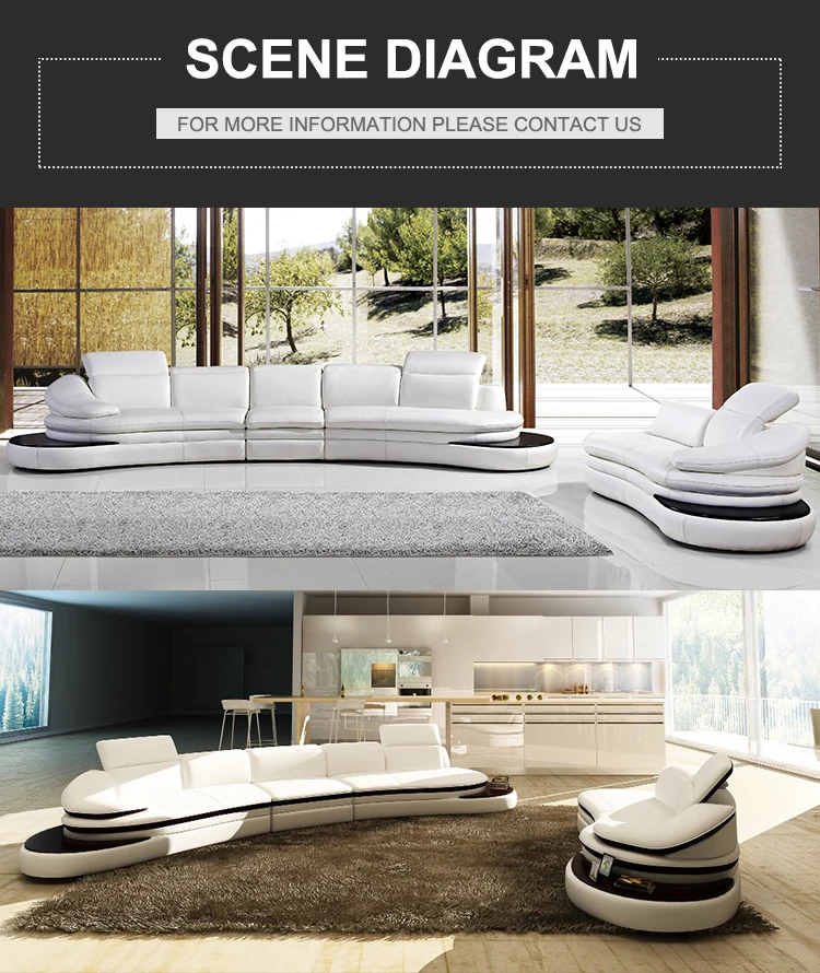 China Modern Simple Home Furniture Hot Selling Genuine Leather Alien ...