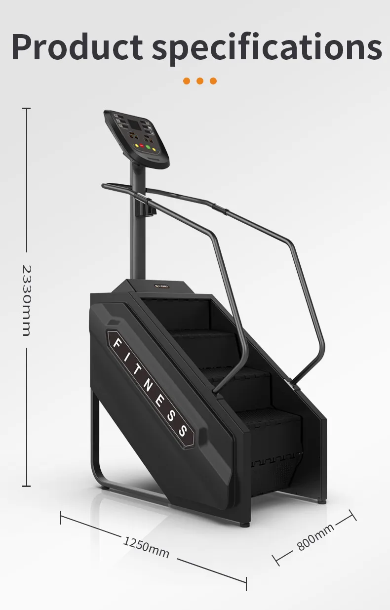 Commercial Aerobic Gym Electric Climbing Stair Machines With 400kg Load ...