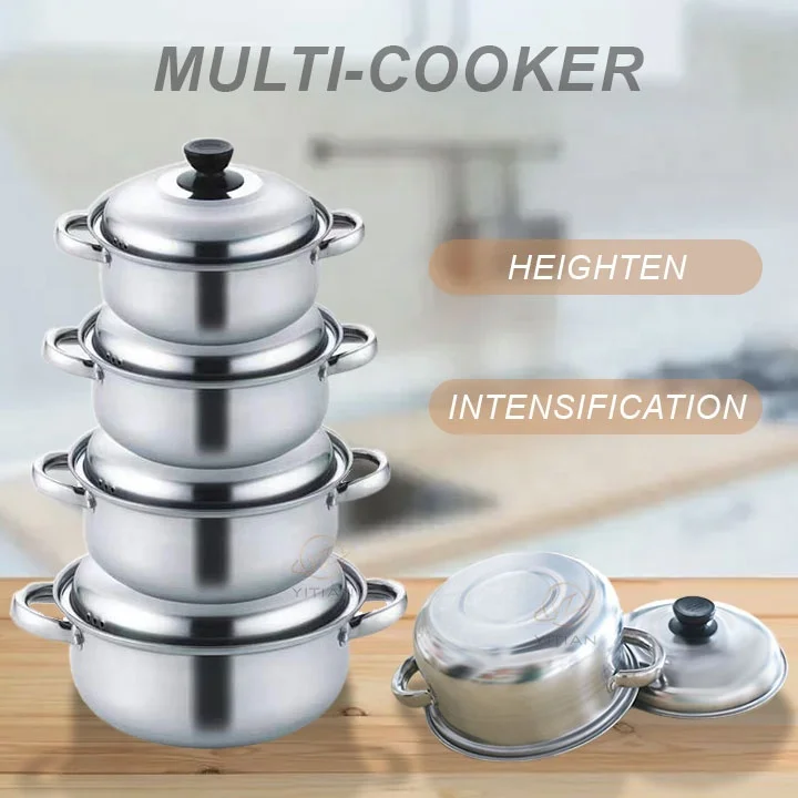 Hot Sale Stainless Steel Cooking Pot Set Stainless Steel Stock Pot ...
