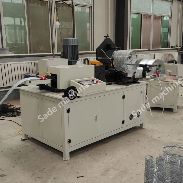 High Speed Automatic Expanded Metal Filter Spiral Tube Making Machine