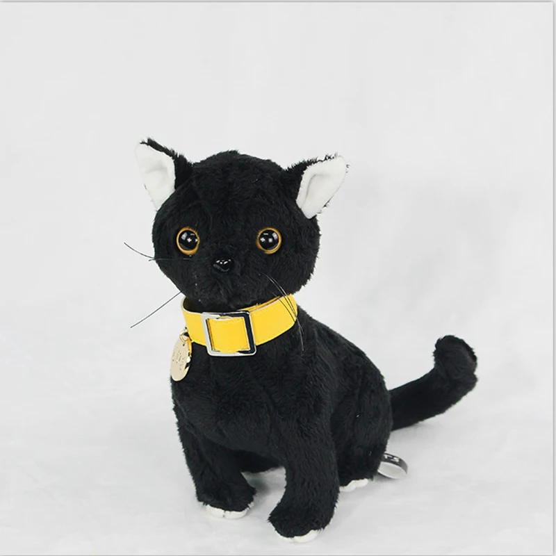Custom Standing Cute Black Cats Stuffed Animal Plush Toy