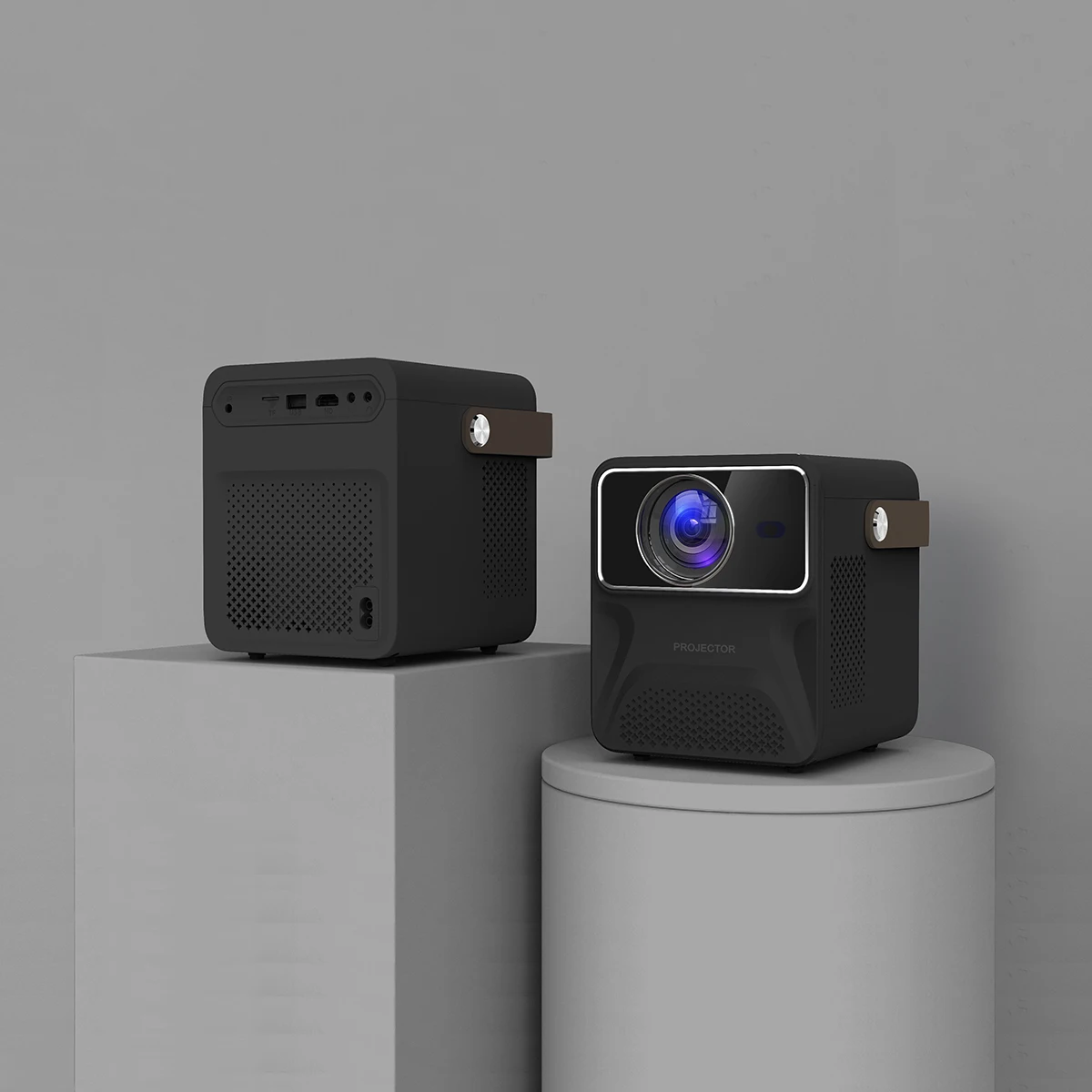 DLP 4K Projector Portable Android Mini Smart Projector Black Business ...