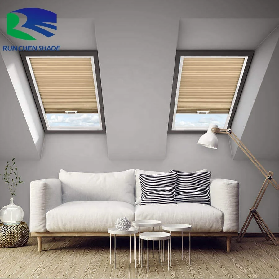 Honeycomb Blinds Folding Ceiling Curtain Blind for Home Decor Skylight ...