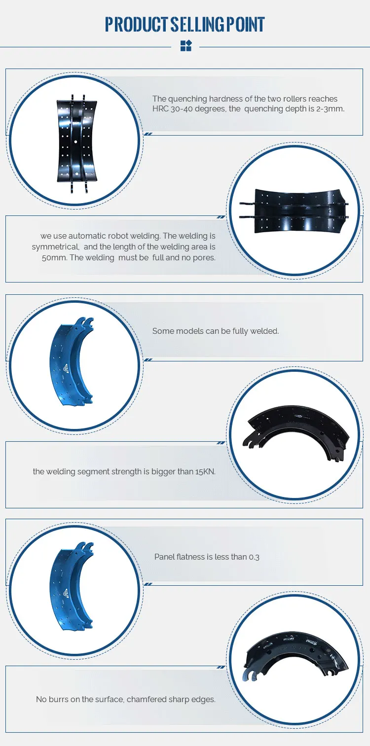 Heavy Duty Truck Brake System 4515e Brake Shoe For Fuwa - Buy Truck Use ...