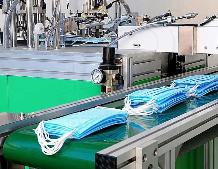 Automatic Disposable 3D Face Dust Mask Manufacturing Machine KF94 Flat ...