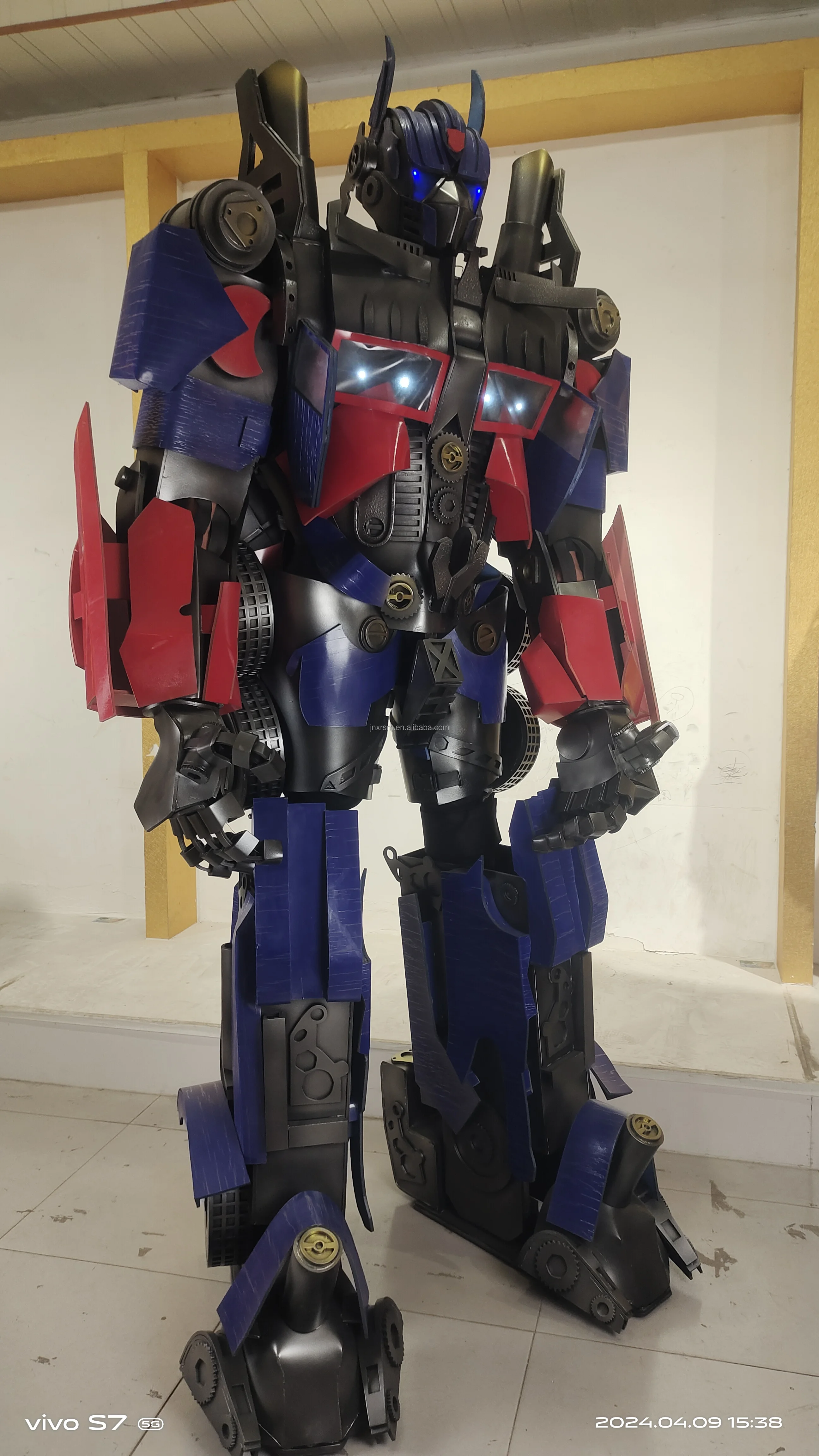 Realistic Robot Costume Optimus Prime Suit For Business Activity,Led ...