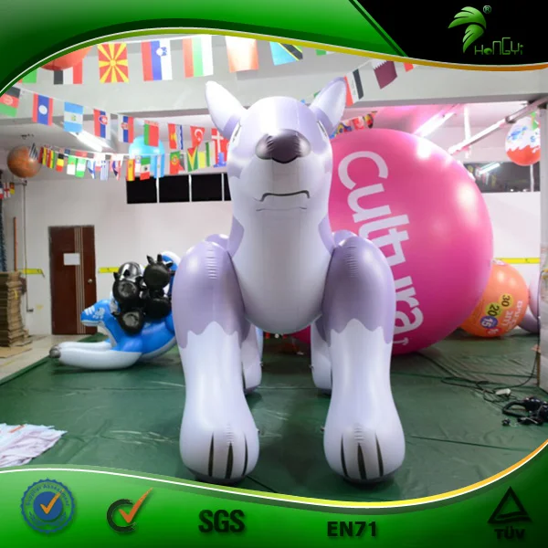 Custom Inflatable Wolf & Husky Dog Toys - XXL & Squeaky