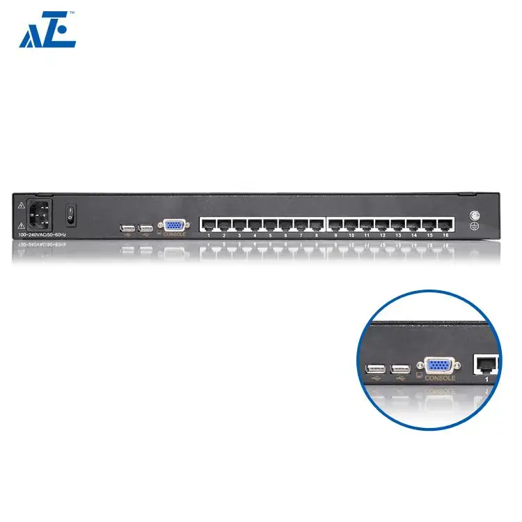 Professional Kvm Switch Factory 1u 16 Port Kvm Switch Rack Mount ...