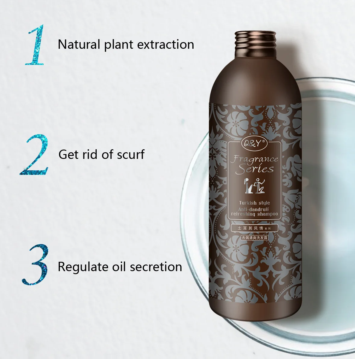 Qinye New Arrival Hot Sell Fragrance Turkish Style Anti-dandruff ...