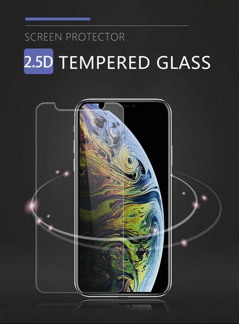 9H 2.5D Tempered Glass for Apple iPhone Packing Paper Box, 0.33mm ...
