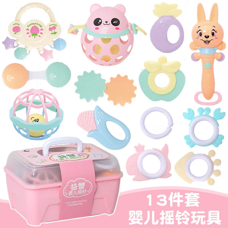 Toy 13 Piece Set Storage Portable Gift Box Funny Plastic Hand Bell ...