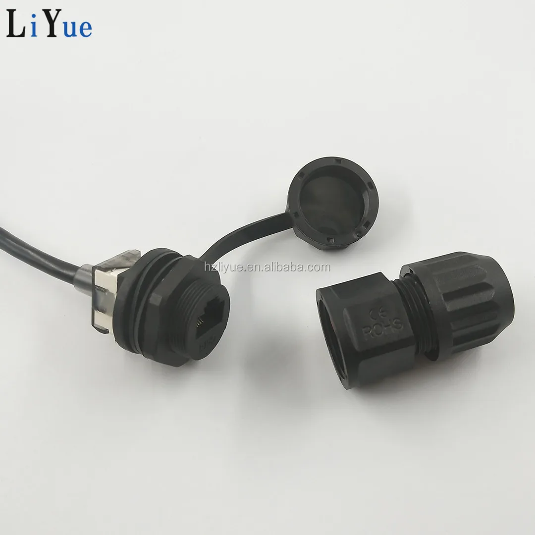 Professional IP68 Front Panel Mounted Waterproof M20 RJ45 Connector ...