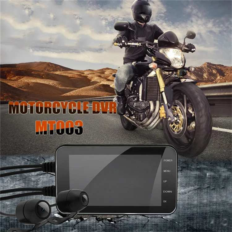 Mt003 4.0inch Motorcycle Driving Recorder 1080p Ip65 Waterproof Dash ...