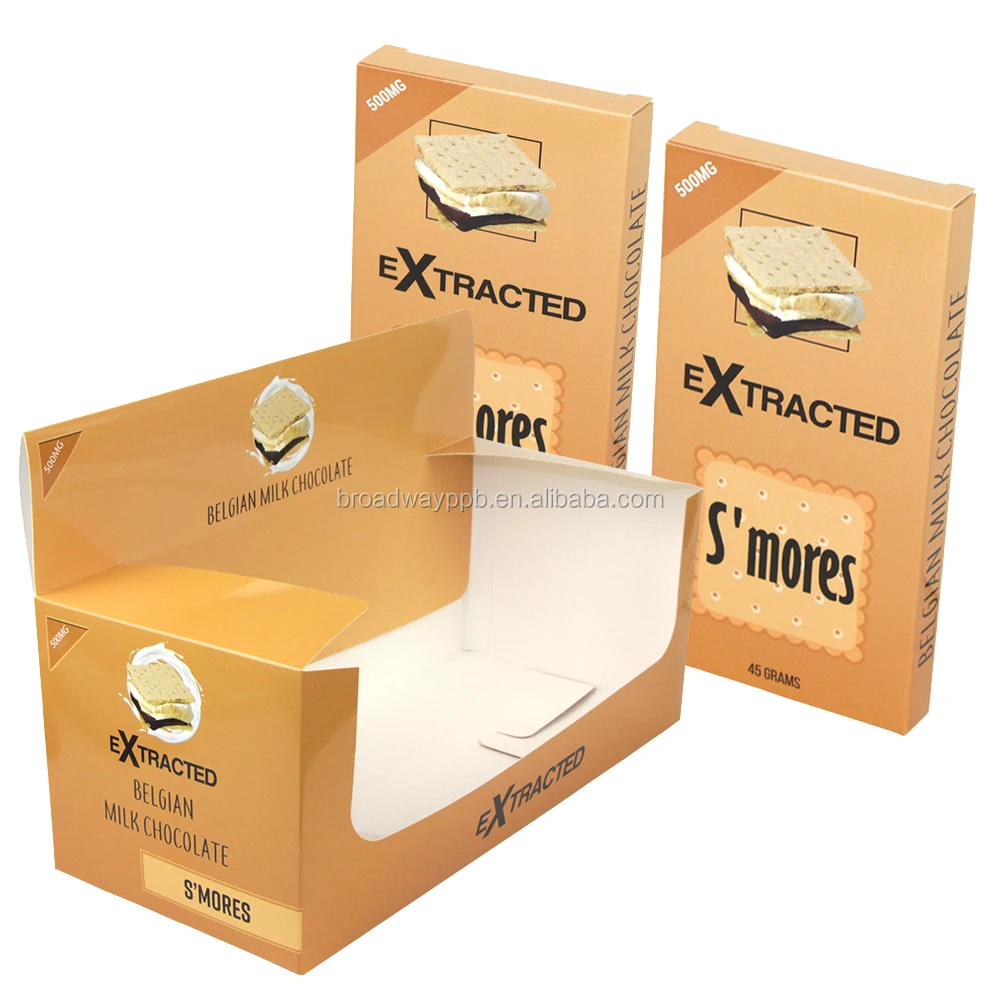 Custom Printed Counter Top Display Cardboard Tear Off Box For Pouch ...