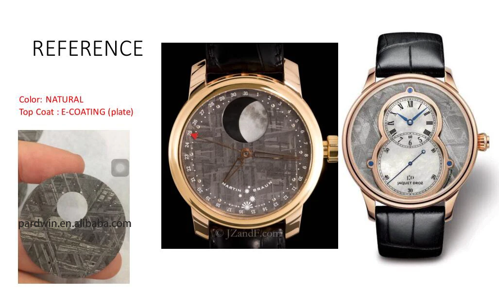 PSL519 - Meteorite Dial Stainless Steel Watches for Men