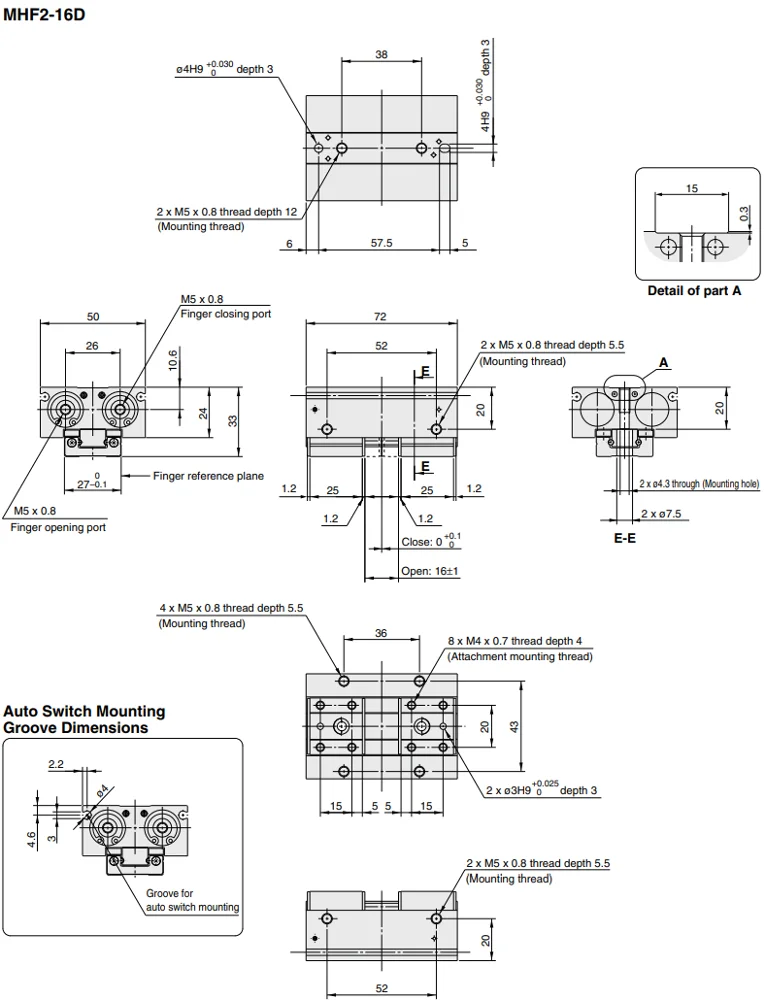 MHF2 Pneumatic Air Grippers - Reliable Double Acting Solutions