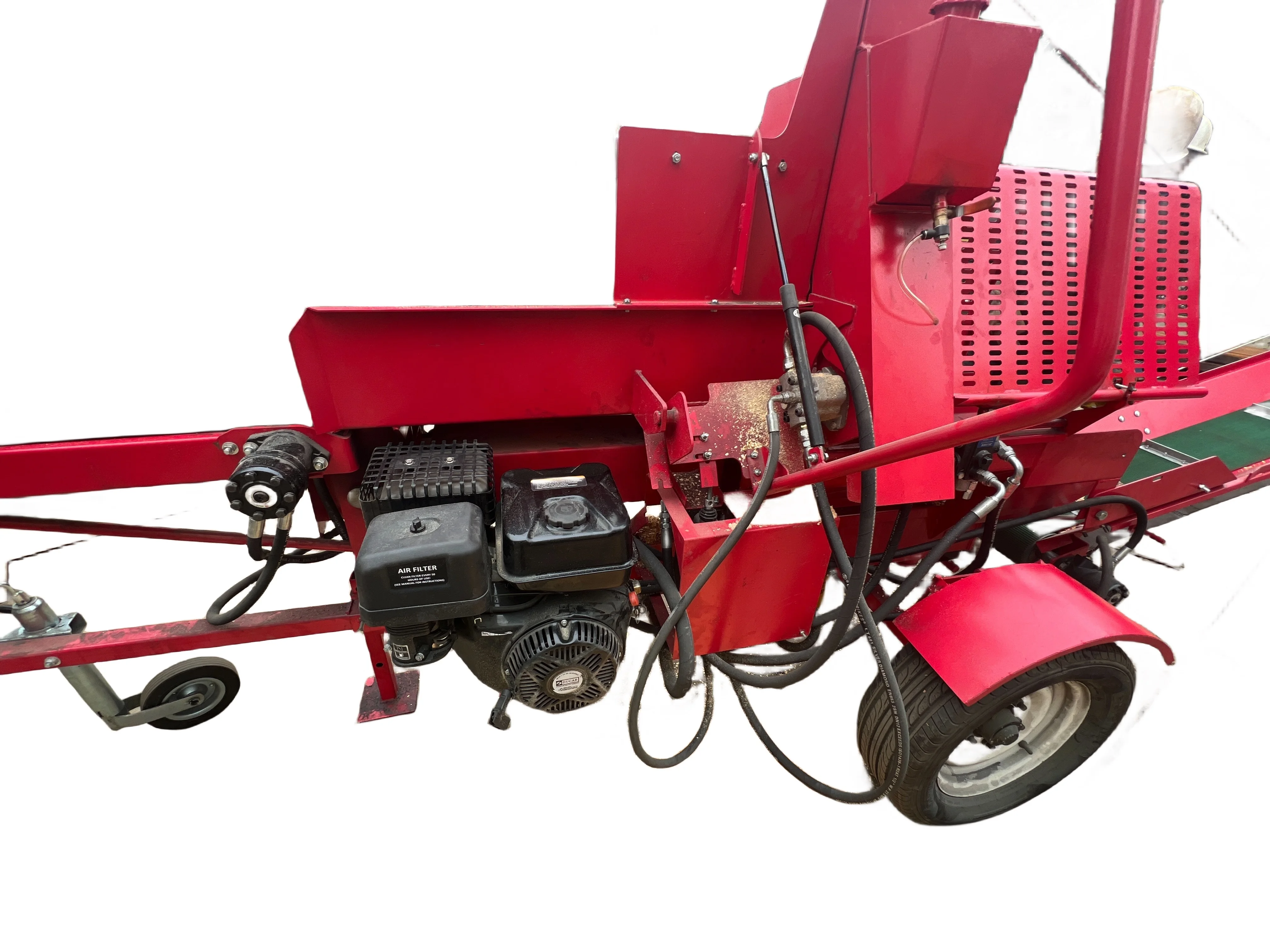 Working Capacity Hydraulic Wood Log Splitter Firewood Processor With ...