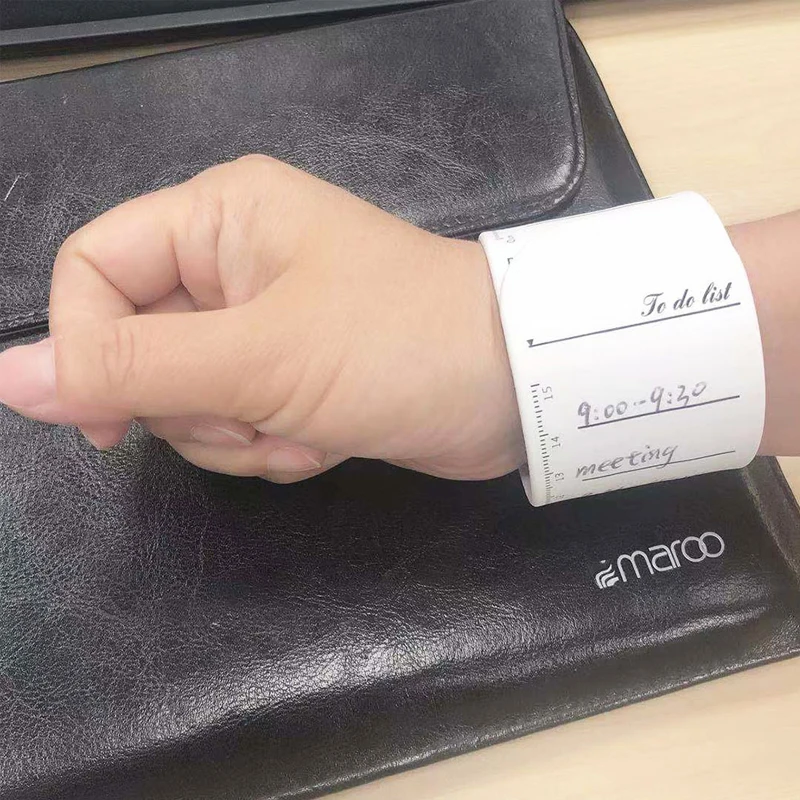Erasable Wearable Wrist Note Silicone Wristband Reusable Memo To Do ...