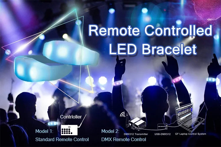 Led Bracelets Wedding Souvenirs Guests Promotion Lighting Remote ...