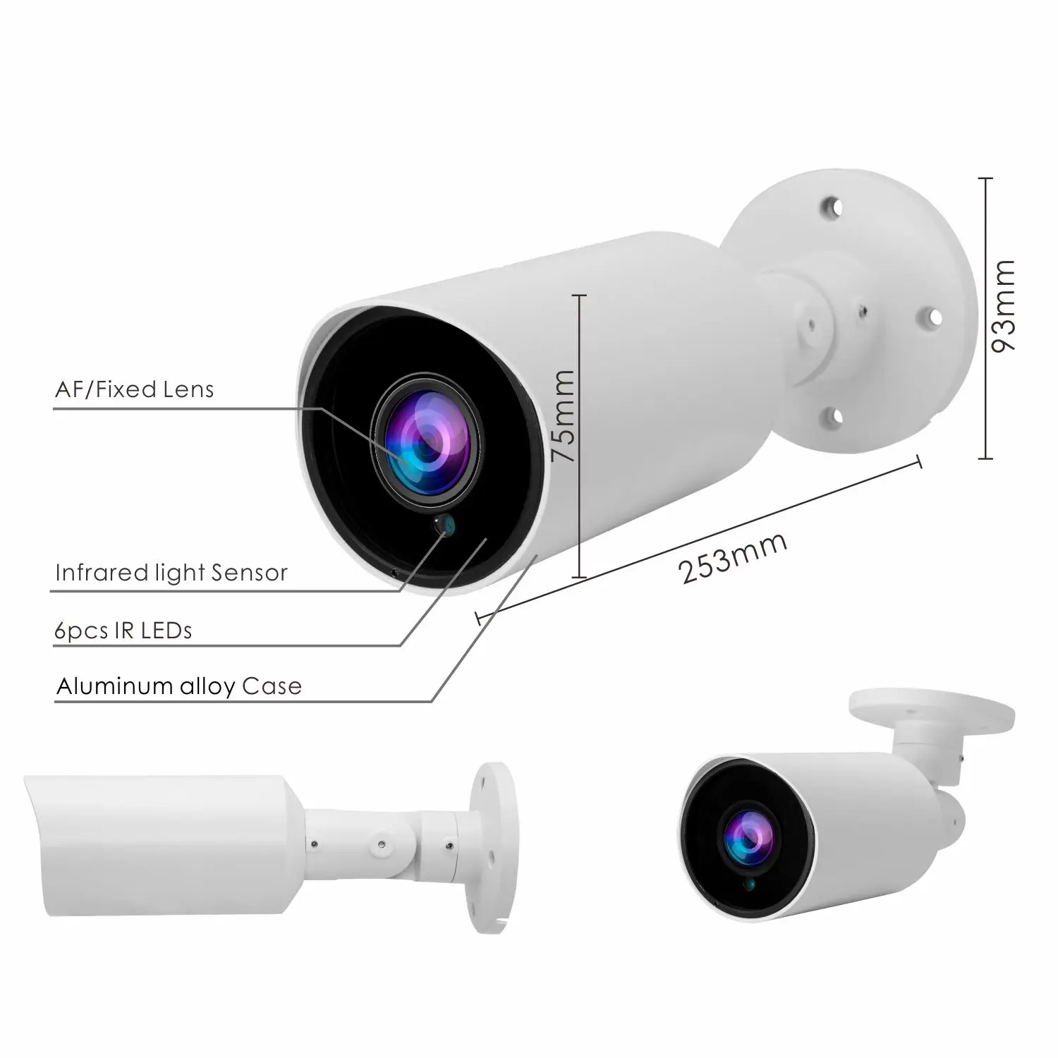 Sony Imx335 Motor Lens 5mp Security Camera For Indoor & Outdoor Use ...