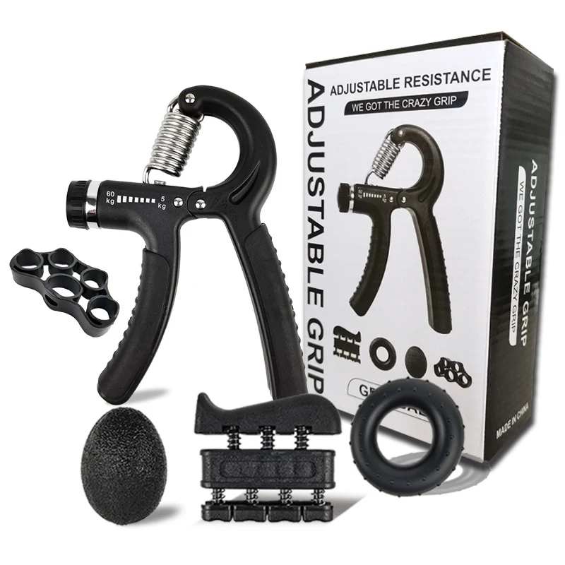 5 Packs Adjustable Resistance Hand Gripper Set Strength Trainer ...