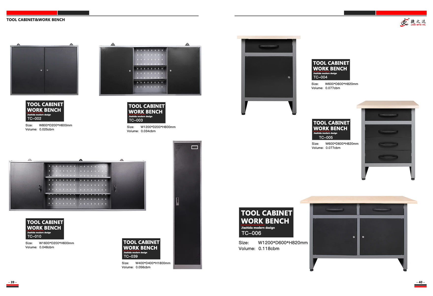 Metal Workbench With Drawers Garage Cabinet Locker Working Desk For ...