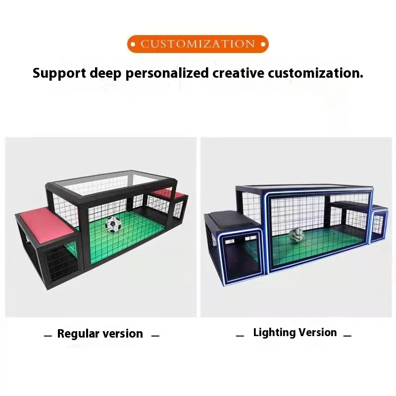 Real-life Table Football Machine Sports Game Table Durable Steel Black ...