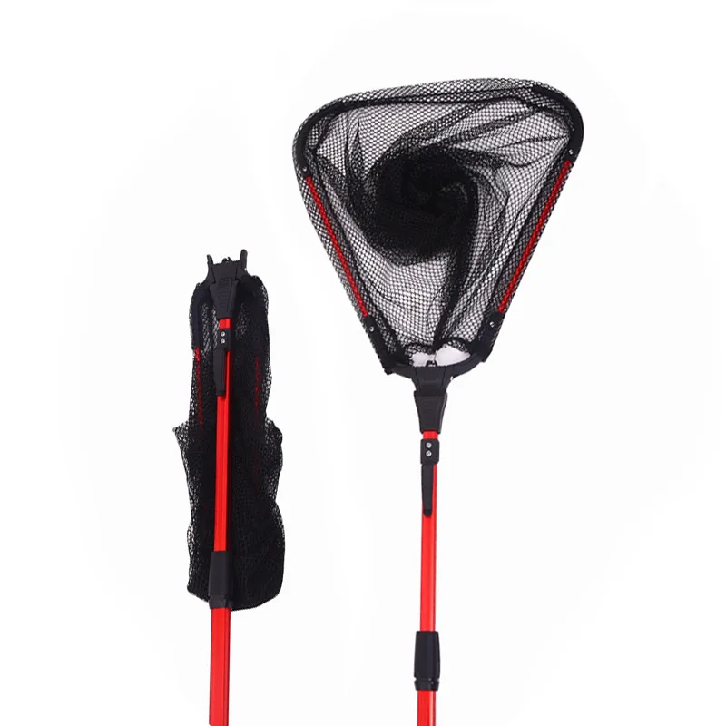 Outdoor Aluminum Alloy Triangle Fishing Landing Net With Telescoping ...