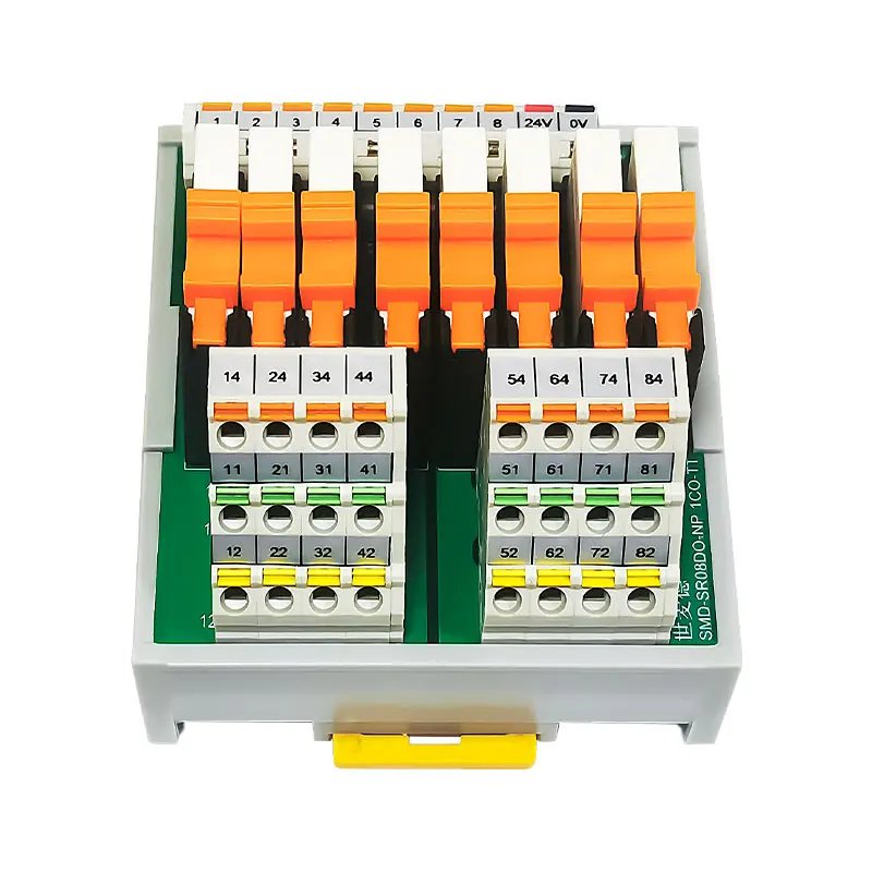 8-Channel Digital Output Relay Module 6A 250VAC/24VDC 1CO Ultra-Thin ...