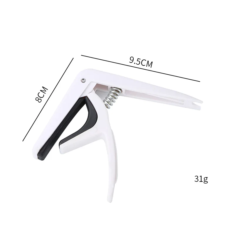 Plastic Capo Black and White CAPO Folk Guitar Ukulele Capo Guitar ...