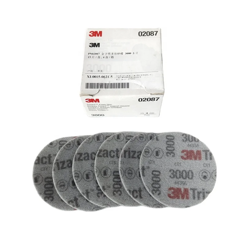 3M Trizact Foam Disc - 3000 Grit Abrasive for Smooth Finishes