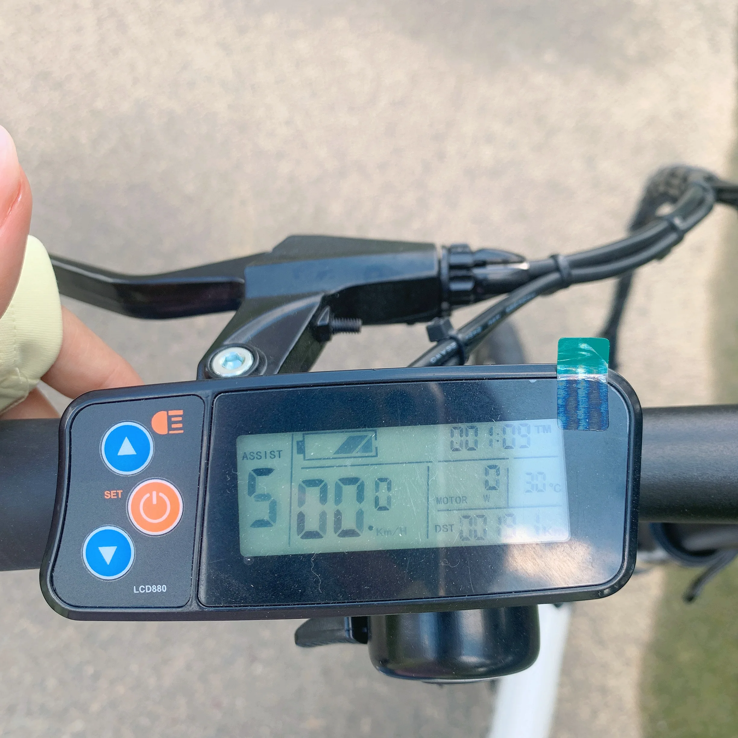 Electric Bike Lcd Display Lcd880 Lcd3 E Bike 1:1 Pas 5 Gears Big Screen ...