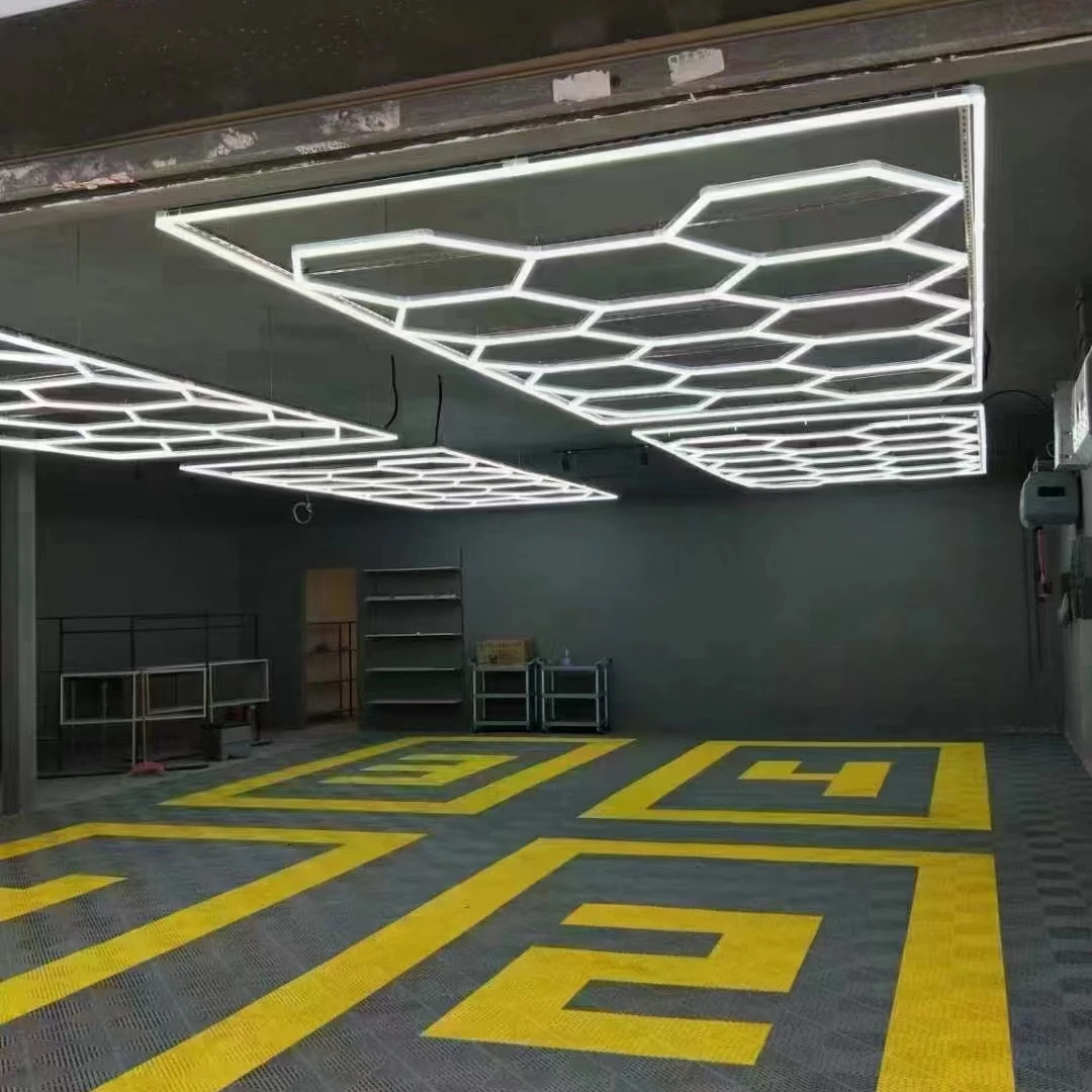 Sales Hexagonal Led Office Car Detailing Light Honeycomb Ceiling ...