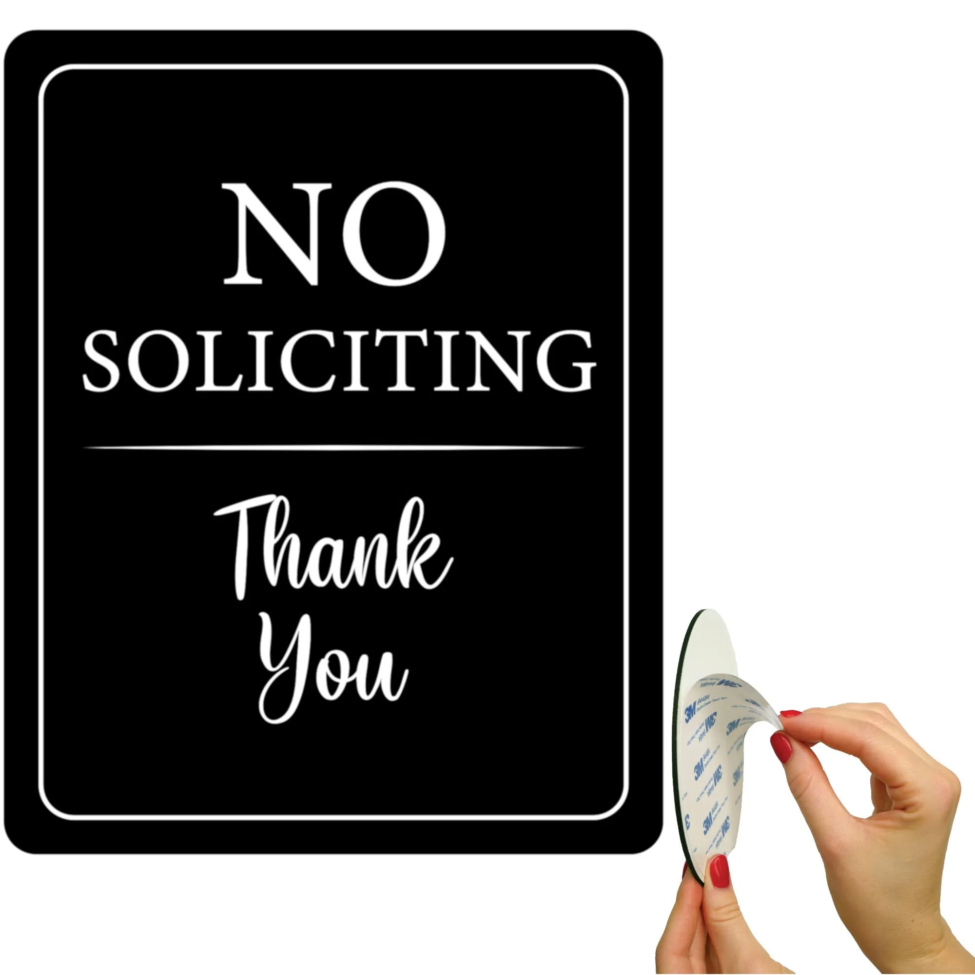 Securun Top-ranking High Quality Custom Acrylic No Soliciting Sign ...