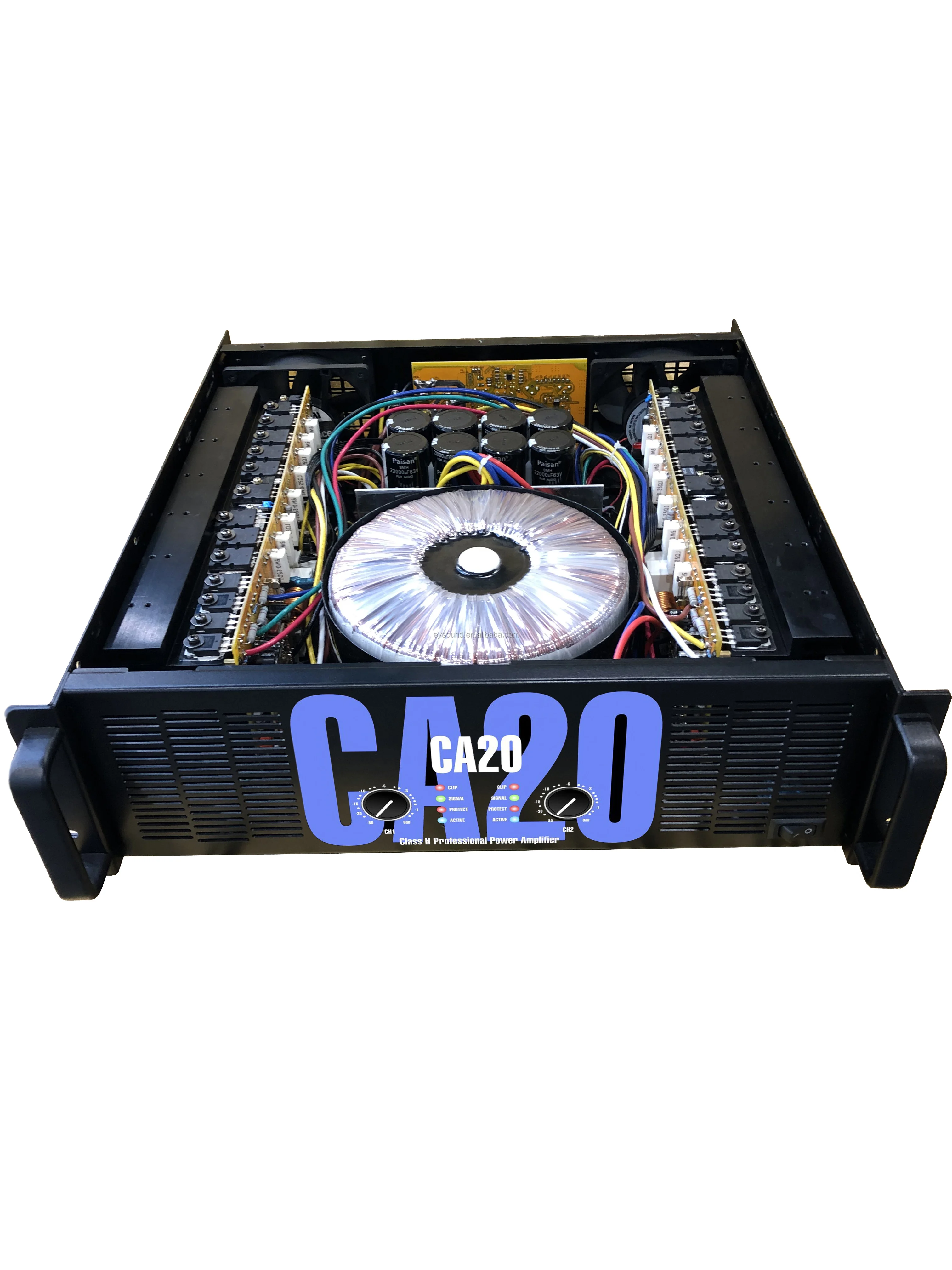 2 OHM POWER AMPLIFIER PRO AMP CA20 2*1600W by EYSOUNDPRO