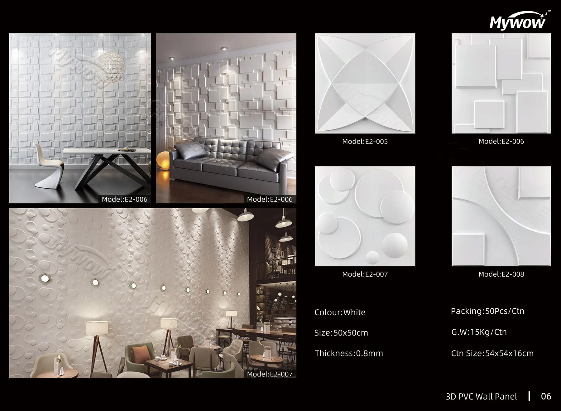 3D Gypsum Decorative Wall Panels for Modern Interior Design