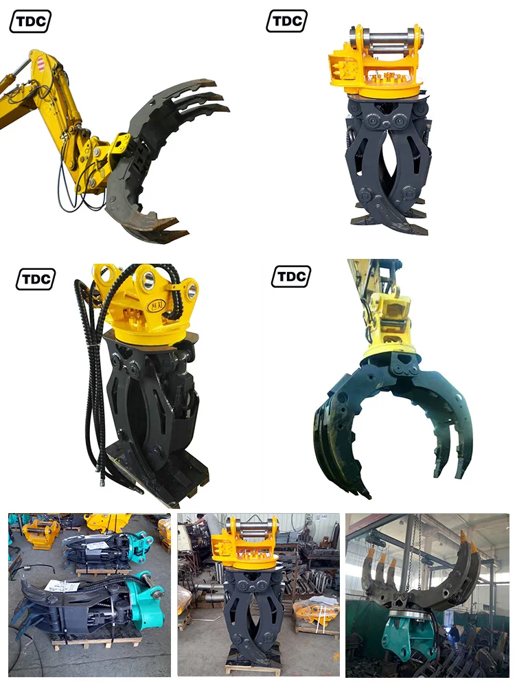 17-26tons Bagger Hydraulische Holzgreifer Stein Greifer Schrott Greifer ...